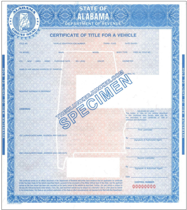 Cash For Your Car In Alabama Free Same Day Pickup The Clunker Junker